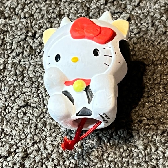 Sanrio | Accents | 206 Hello Kitty Mini Ceramic Cow Outfit Fortune Good ...